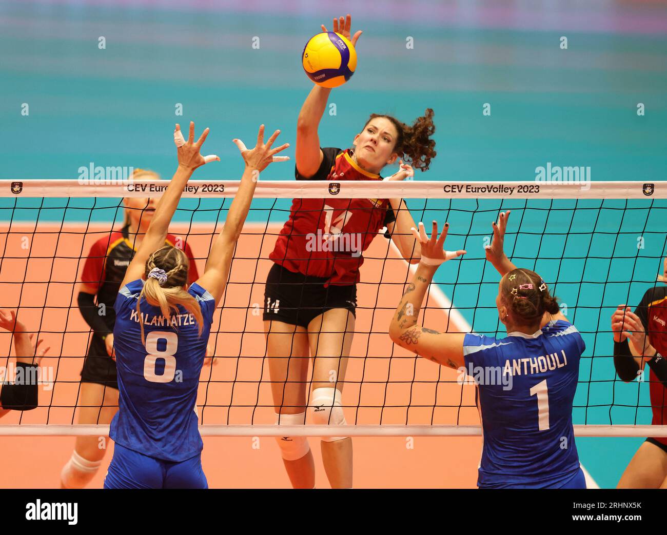 Dusseldorf, Deutschland. 17th Aug, 2023. firo : 08/17/2023 Volleyball ...