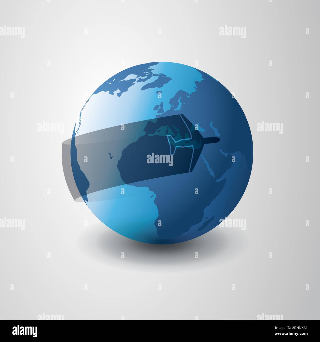 Globe Design with Airplane Stock Vector Image & Art - Alamy