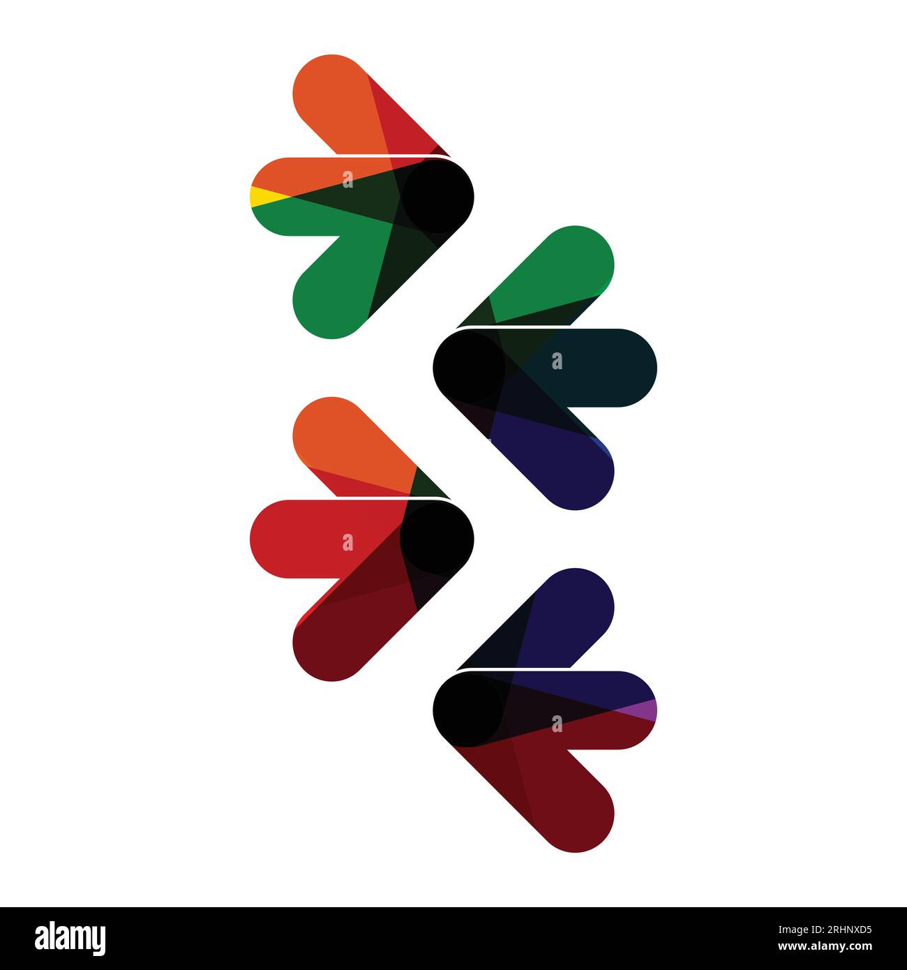 Colorful Arrow Signs Collection Stock Vector Image & Art - Alamy