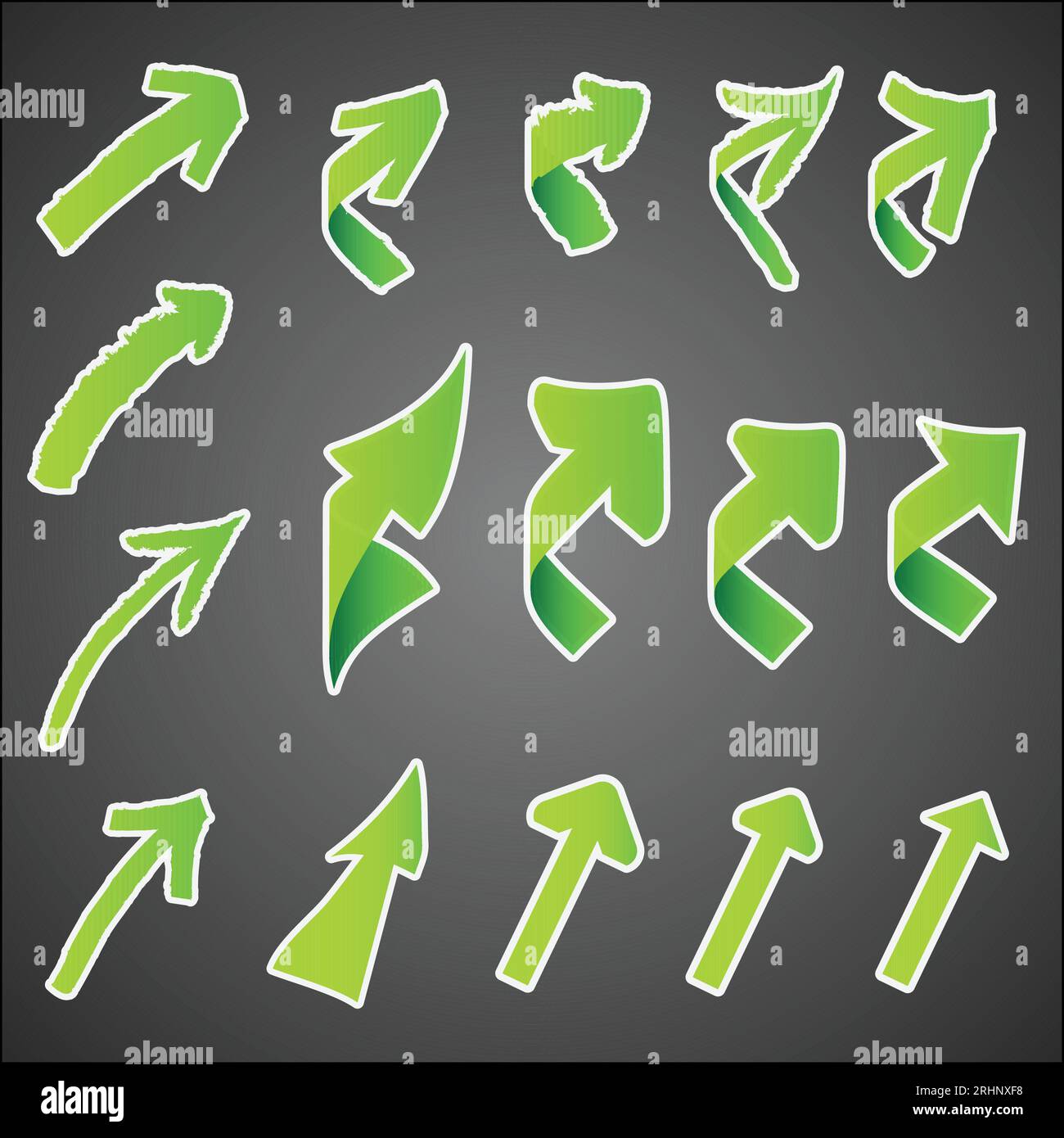 3D Paper Cut Vector Arrows Set Stock Vector Image & Art - Alamy