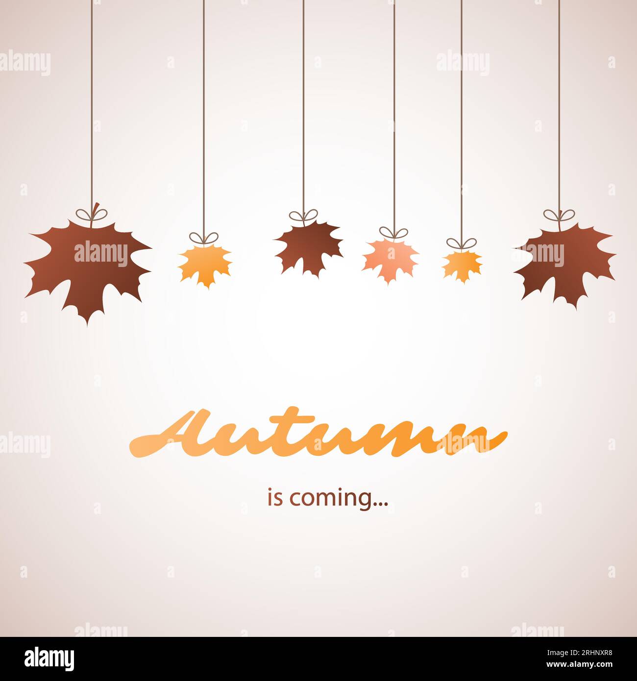 Autumn is Coming - Colorful Cover, Banner, Placard, Poster or Flyer ...