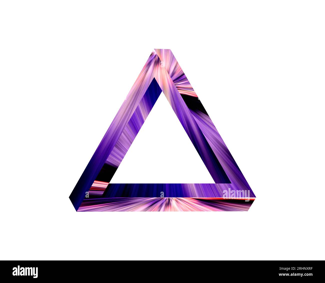 Penrose triangle optical illusion hi-res stock photography and images ...
