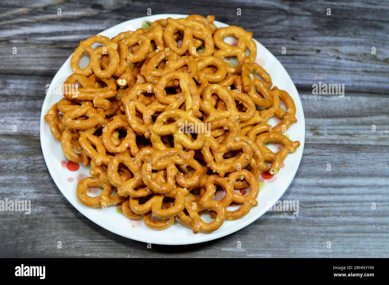 Pretzels, type of baked pastry made from dough that is commonly shaped ...