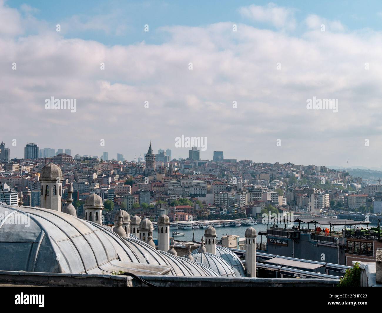 Suleymaniye Mosque - Views Istanbul from the courtyard Stock Photo - Alamy