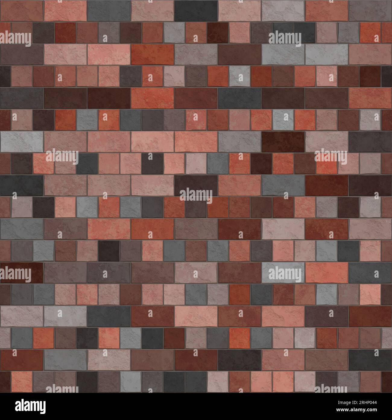 Seamless background of colorful bricks. Grunge seamless slanted texture ...