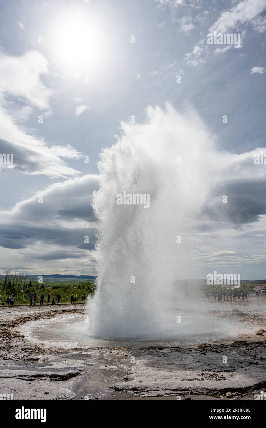 Geothermal area geysir iceland hi-res stock photography and images - Alamy