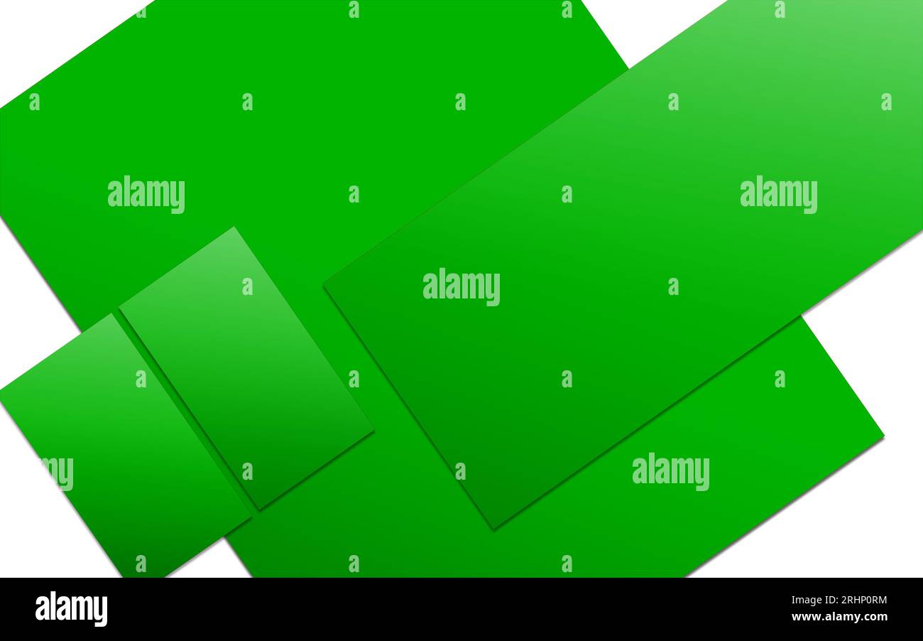 Green promotional paper blank template for presentation layouts and ...