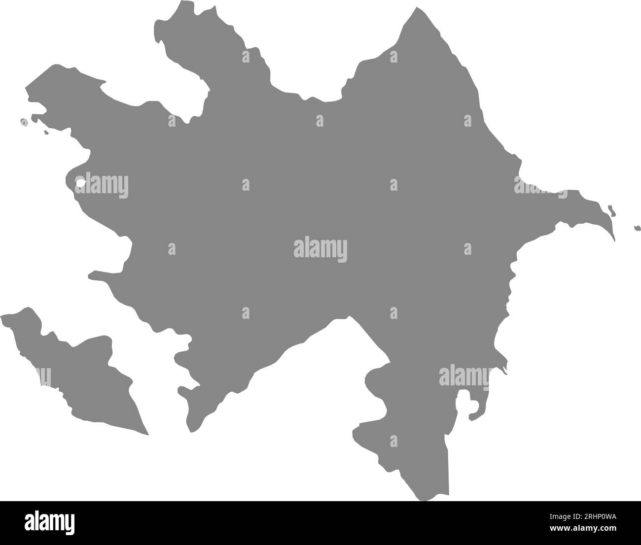 GRAY CMYK color map of AZERBAIJAN Stock Vector Image & Art - Alamy