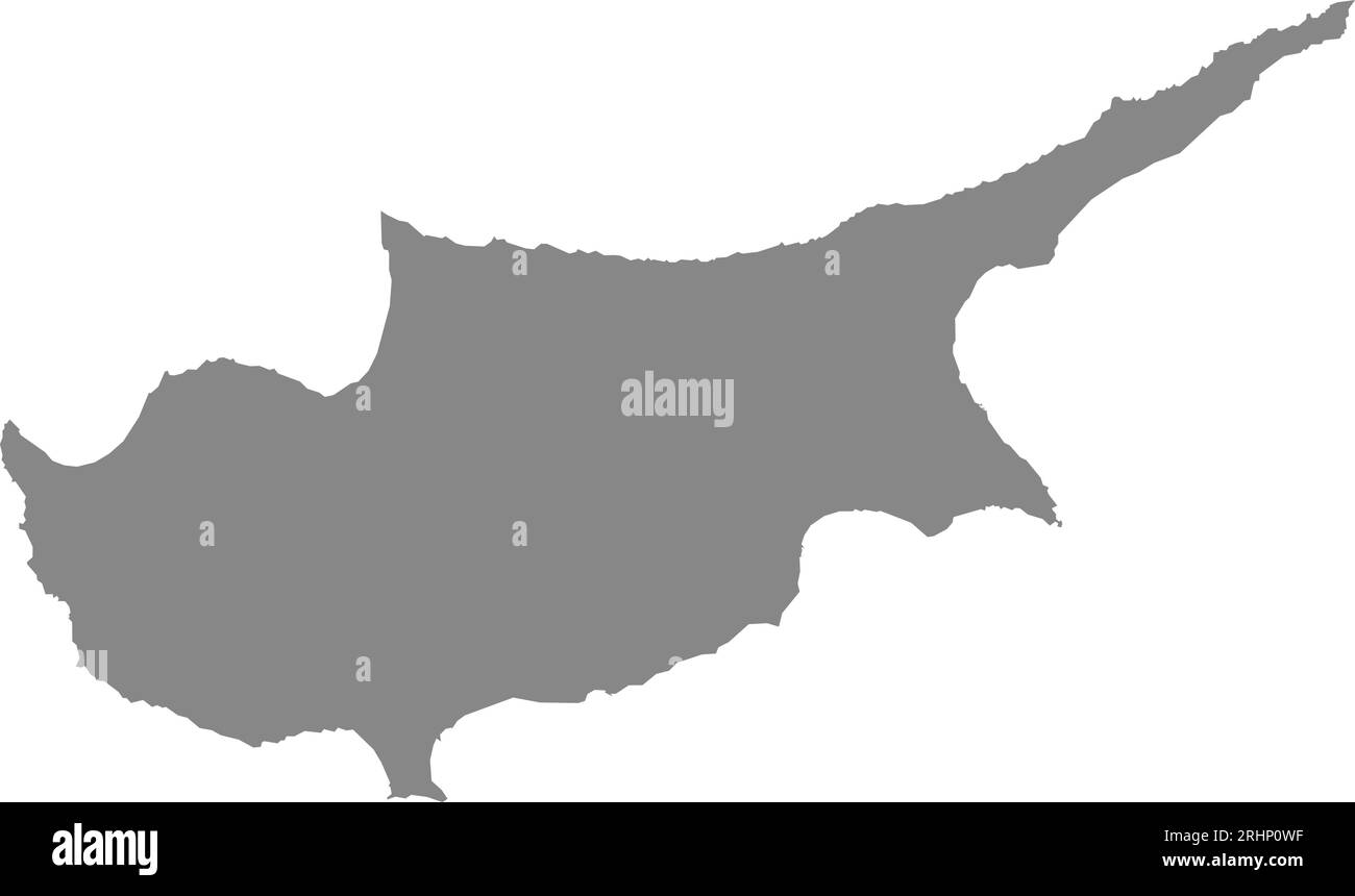 GRAY CMYK color map of CYPRUS Stock Vector Image & Art - Alamy