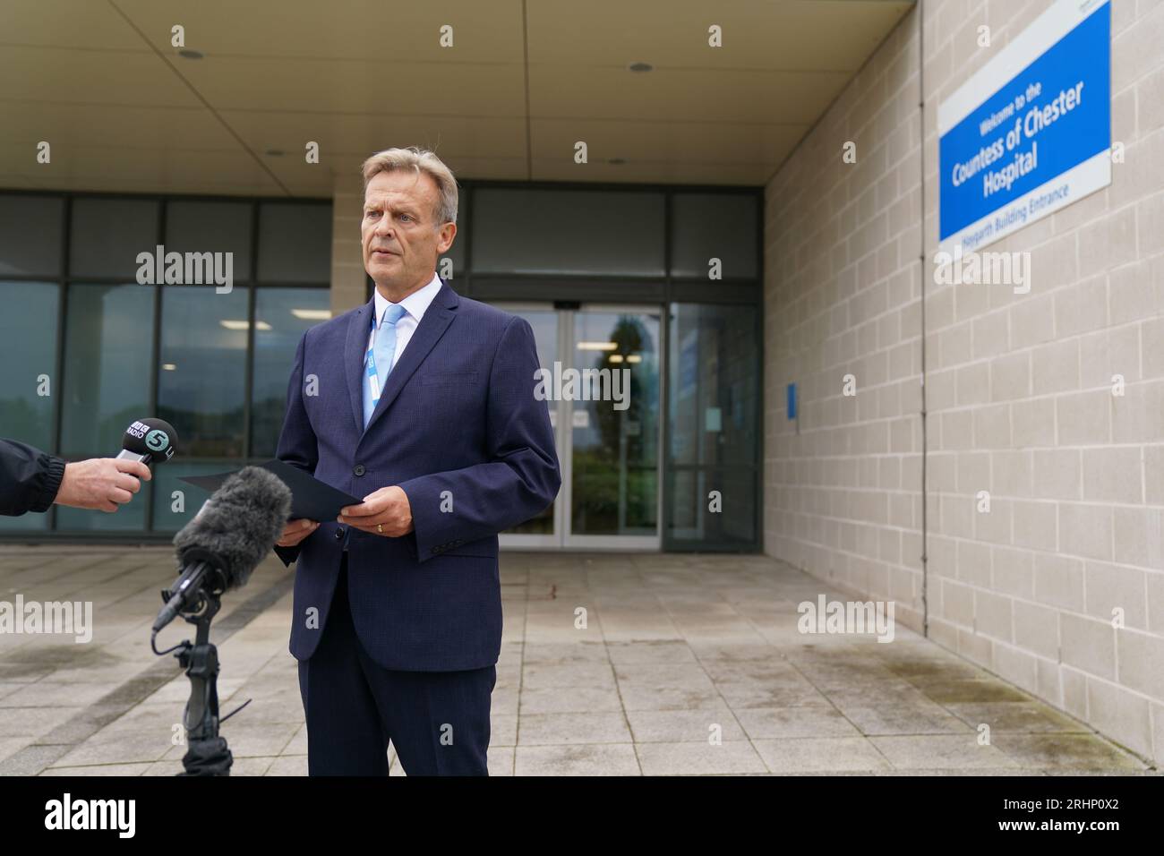 The medical director at Countess of Chester Hospital, Dr Nigel Scawn ...