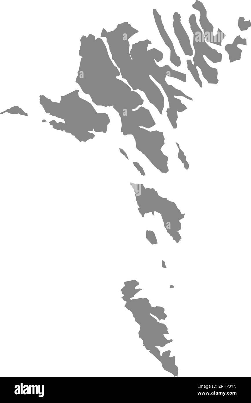 GRAY CMYK color map of FAROE ISLANDS Stock Vector Image & Art - Alamy