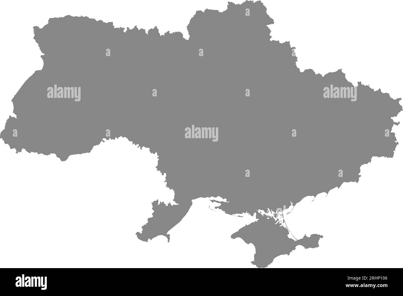 GRAY CMYK color map of UKRAINE Stock Vector Image & Art - Alamy