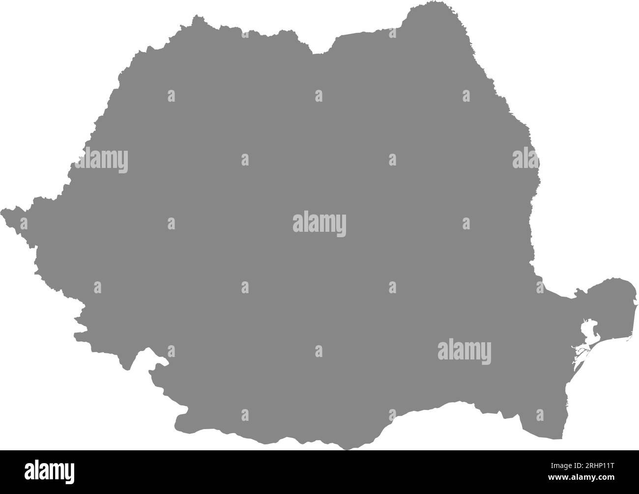 GRAY CMYK color map of ROMANIA Stock Vector Image & Art - Alamy