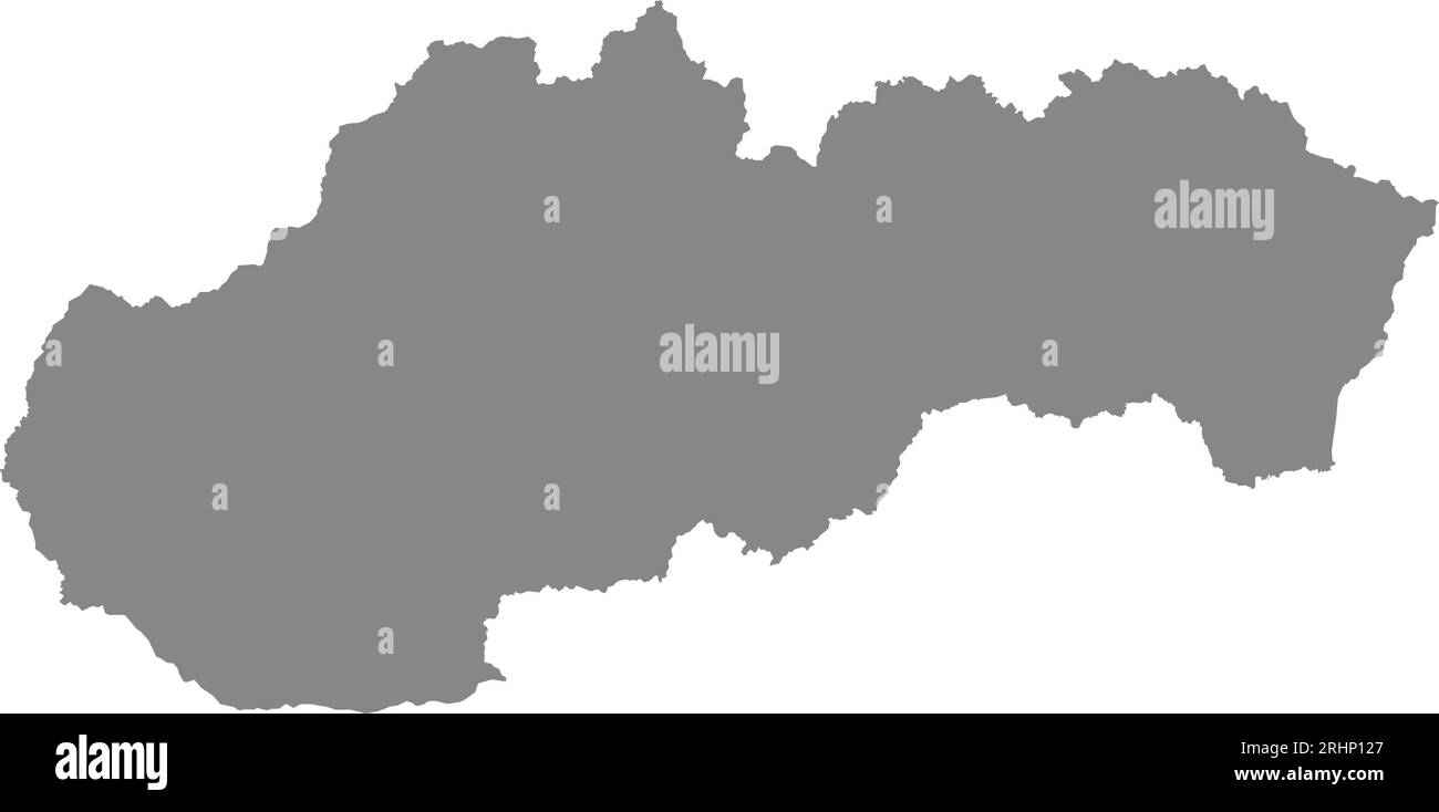 GRAY CMYK color map of SLOVAKIA Stock Vector Image & Art - Alamy