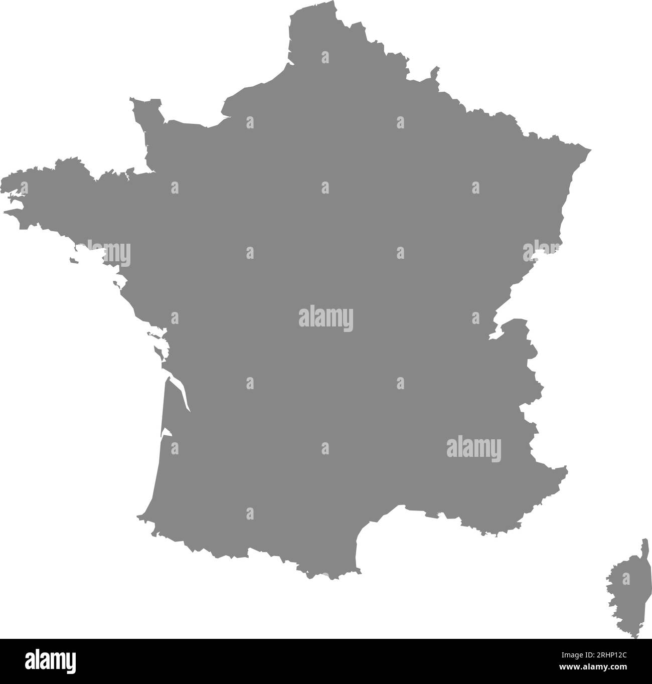 GRAY CMYK color map of FRANCE Stock Vector Image & Art - Alamy