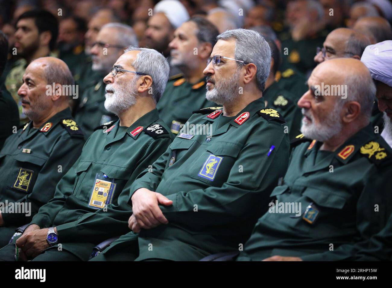 Tehran, Iran. 18th Aug, 2023. The high-ranking commanders and members ...