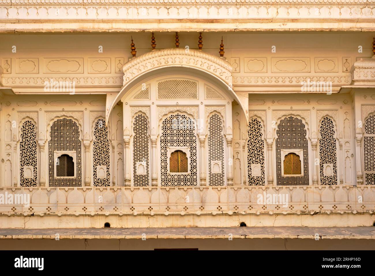 India, state of Rajasthan, Bikaner, Fort Junagarh built in red ...