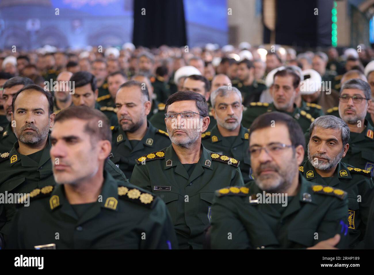Tehran, Iran. 18th Aug, 2023. The high-ranking commanders and members ...