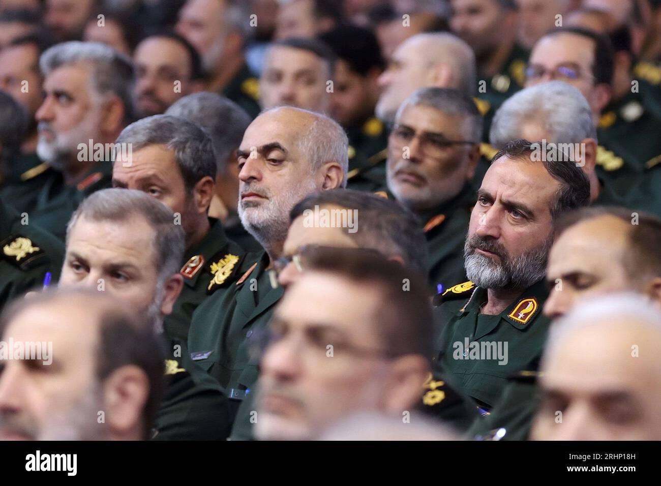 Tehran, Iran. 18th Aug, 2023. The high-ranking commanders and members ...