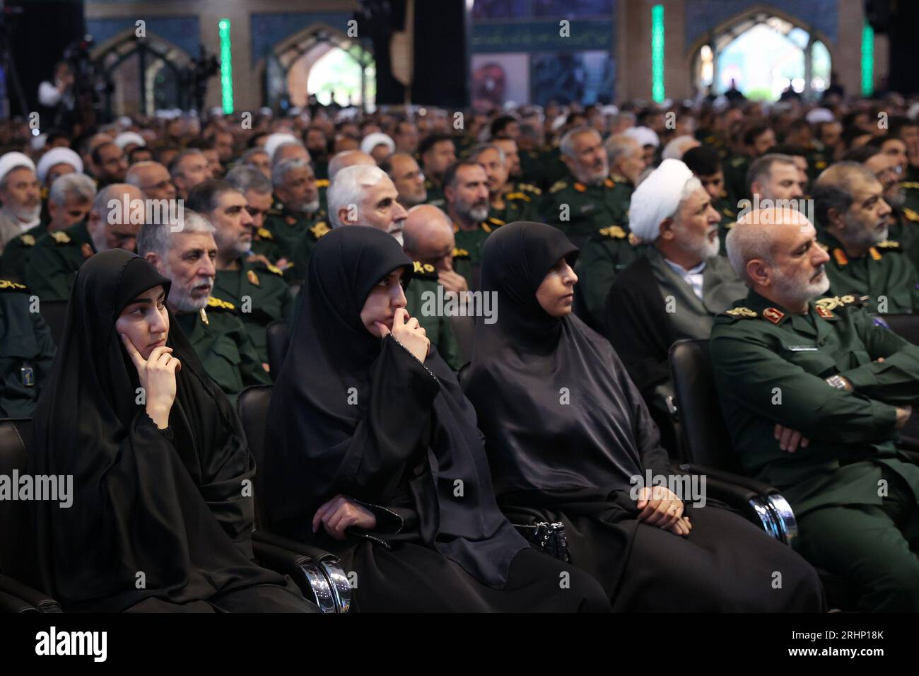Tehran, Iran. 18th Aug, 2023. The high-ranking commanders and members ...