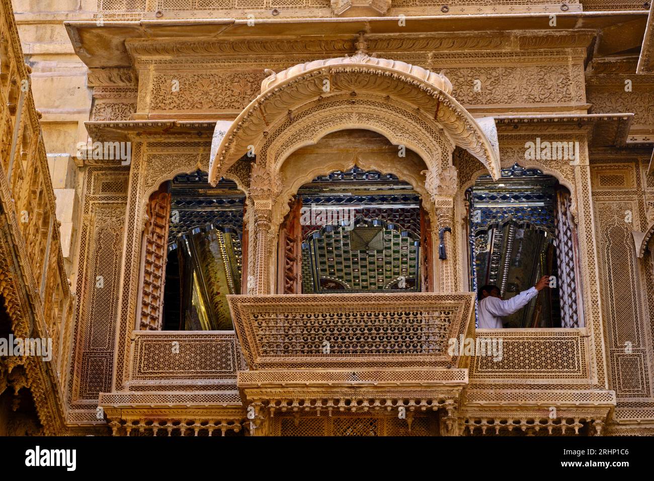 India, state of Rajasthan, Jaisalmer, Patwah-ki-haveli date of the ...