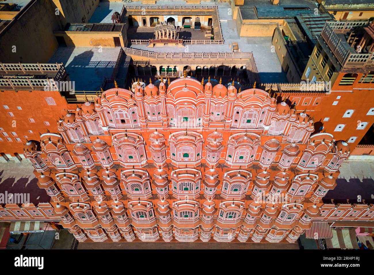 India, Rajasthan, Jaipur the Pink City, the Wind Palace (Hawa Mahal ...