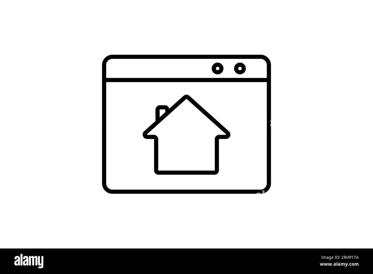 Landing page icon simple Cut Out Stock Images & Pictures - Alamy