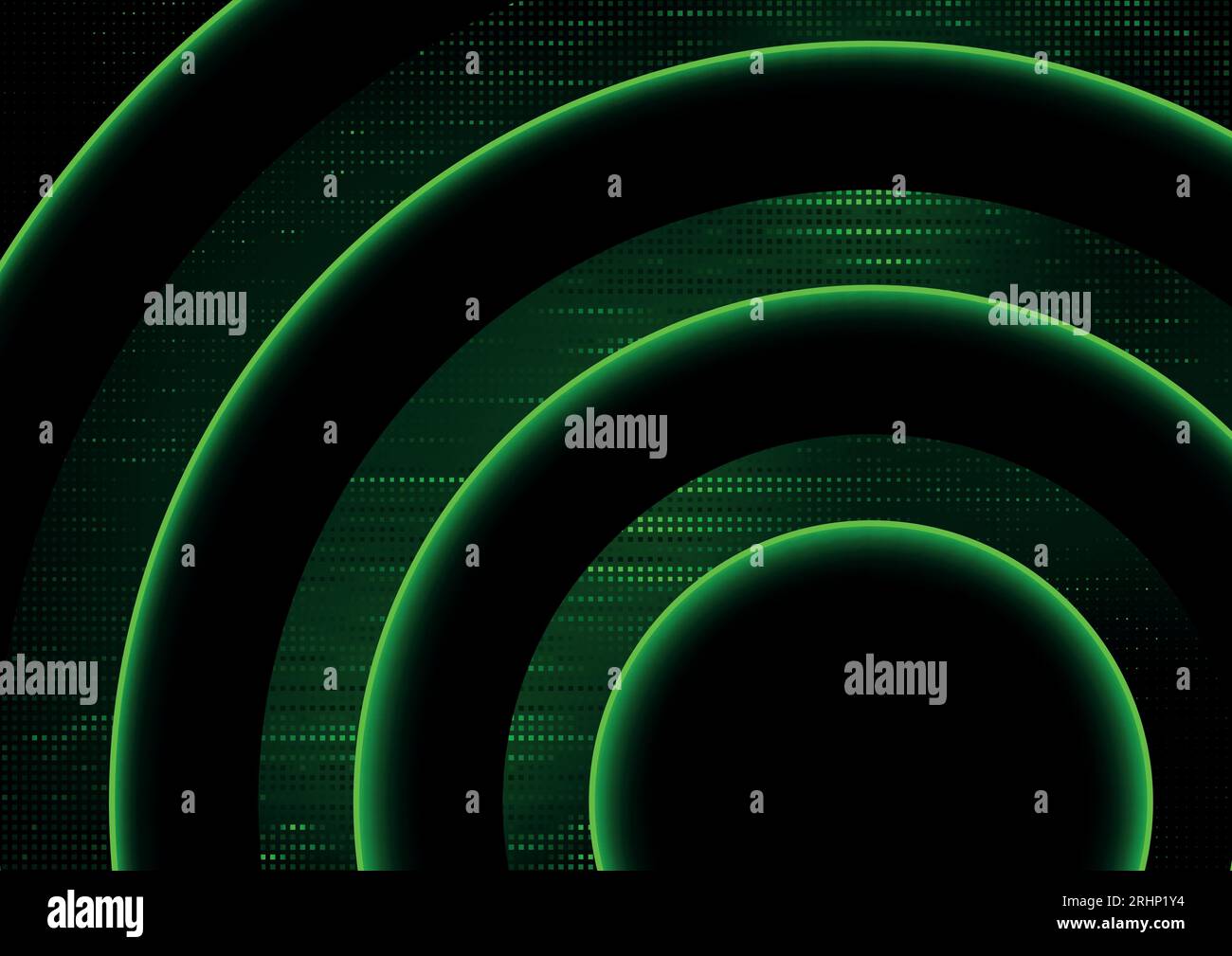 Circular Background with Neon Green Backlight Stock Vector Image & Art ...