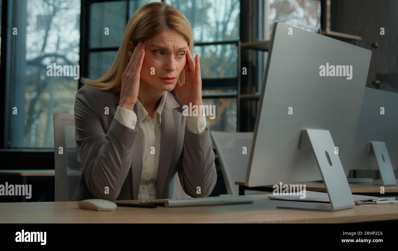 Woman teacher desperate hi-res stock photography and images - Alamy