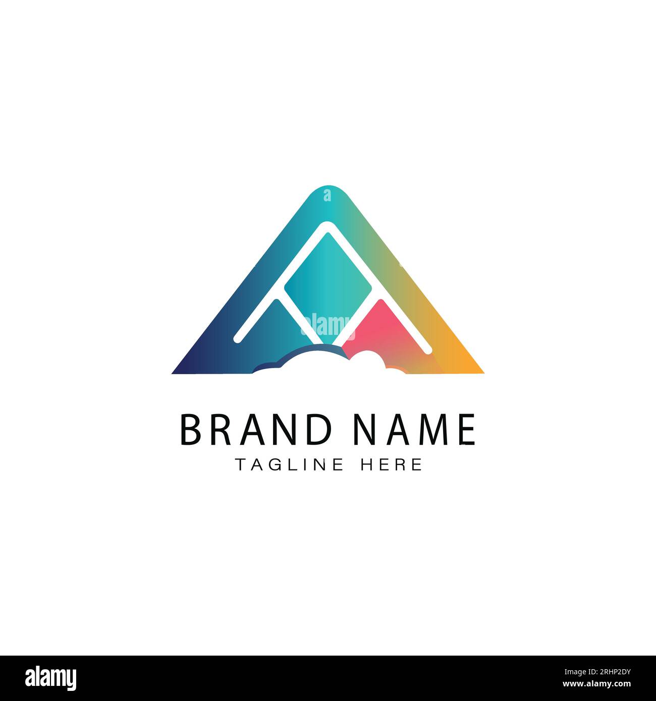 Triangle logo vector vectors hi-res stock photography and images - Alamy