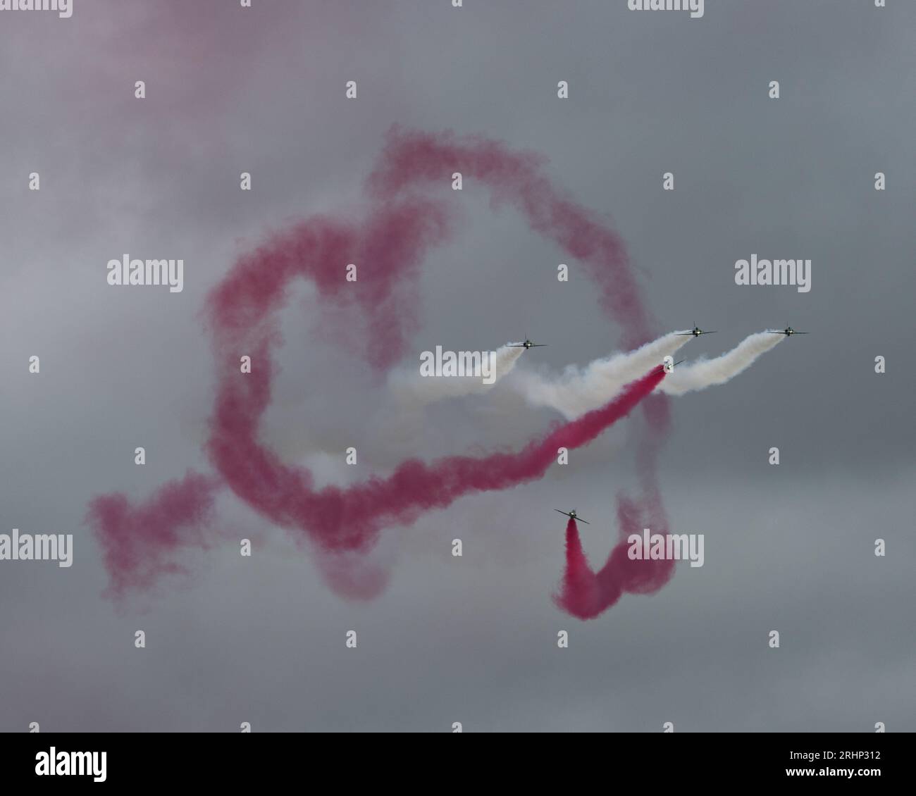 Royal Saudi Air Force formation jet aerobatic team at the 2023 Royal ...