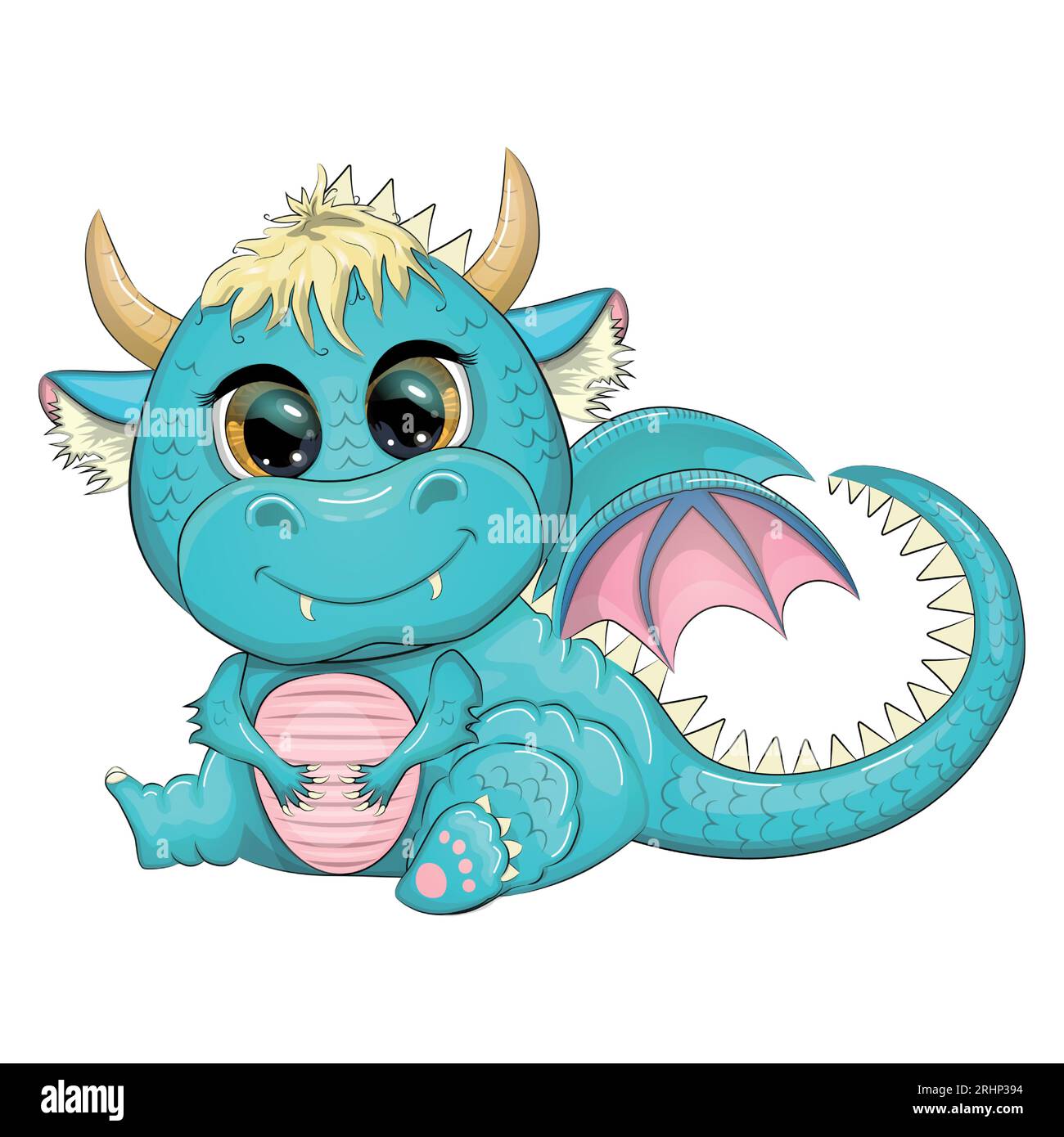 Cartoon Chinese Baby Dragon