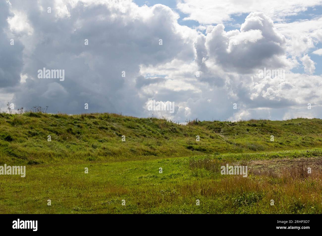 The Neolithic West Kennet Long Barrow or South Long Barrow burial mound ...