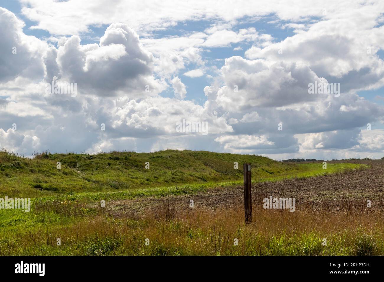 The Neolithic West Kennet Long Barrow or South Long Barrow burial mound ...