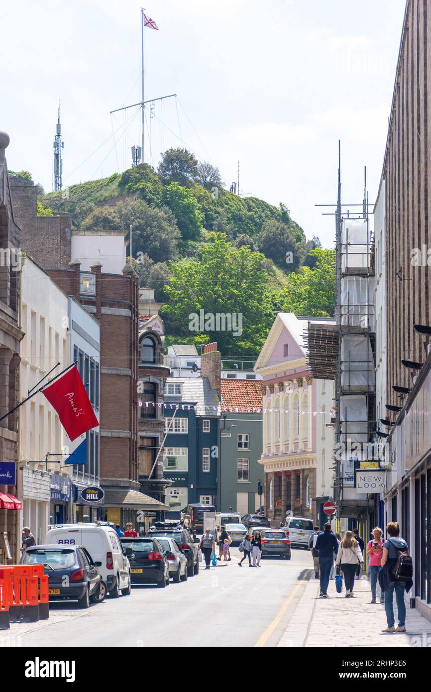 Street scene, Halkett Place, St Helier, Saint Helier Parish, Jersey ...