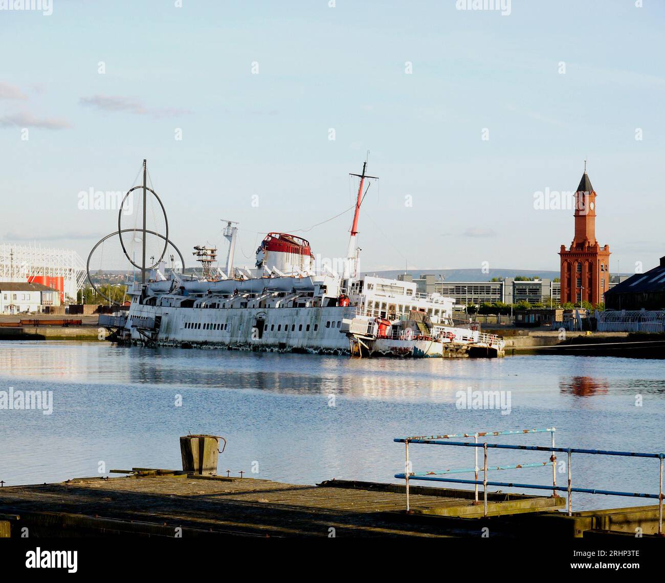 Middlesborough dock clock tower hi-res stock photography and images - Alamy