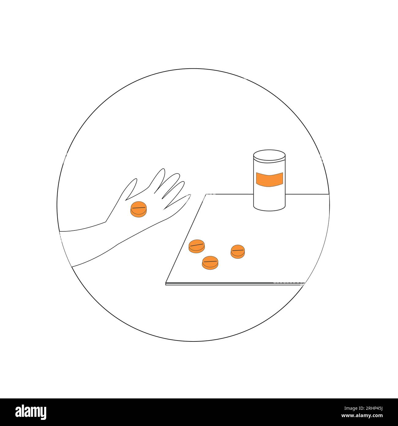 Hand giving capsule and pill Stock Vector Images - Alamy