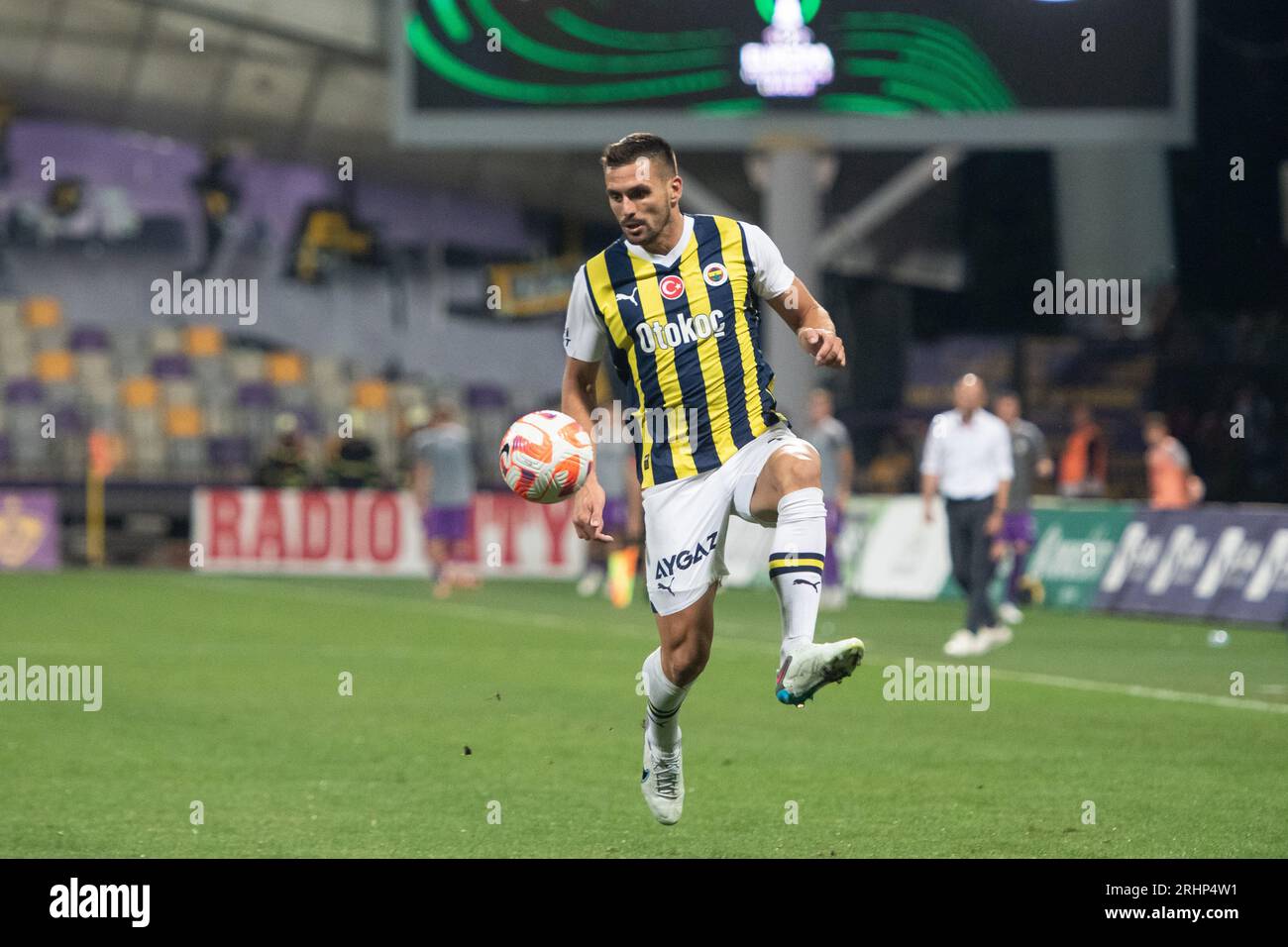 Dusan Tadic of Fenerbahce seen in action during the UEFA Europa ...