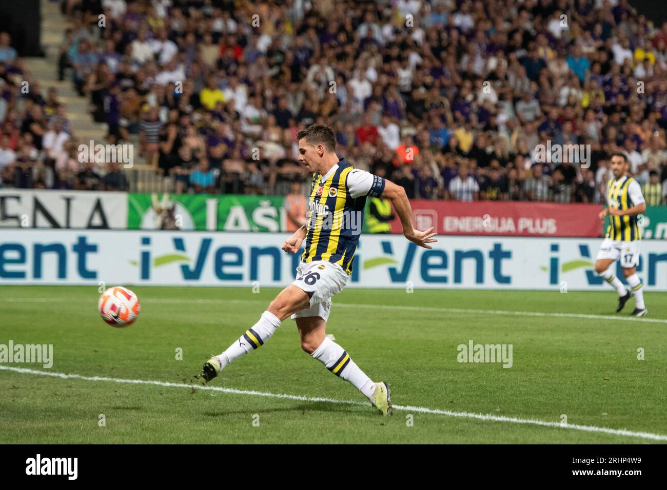 Miha Zajc of Fenerbahce seen in action during the UEFA Europa ...