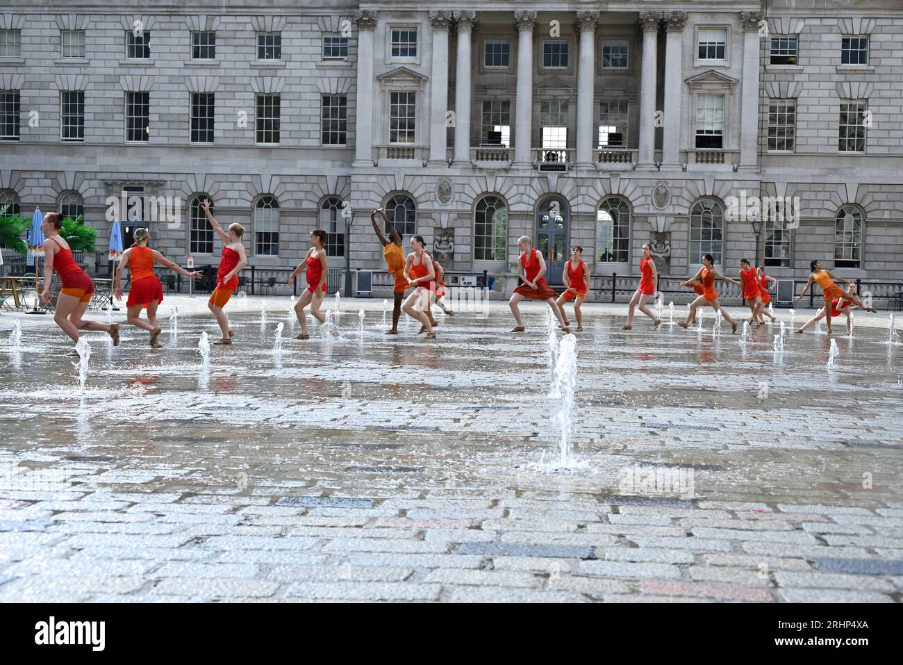 Dancers from Shobana Jeyasingh Dance rehearsing Counterpoint in the ...