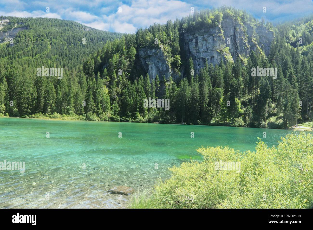 Lake of Tovel in Val di Non, Northern Italy Stock Photo - Alamy