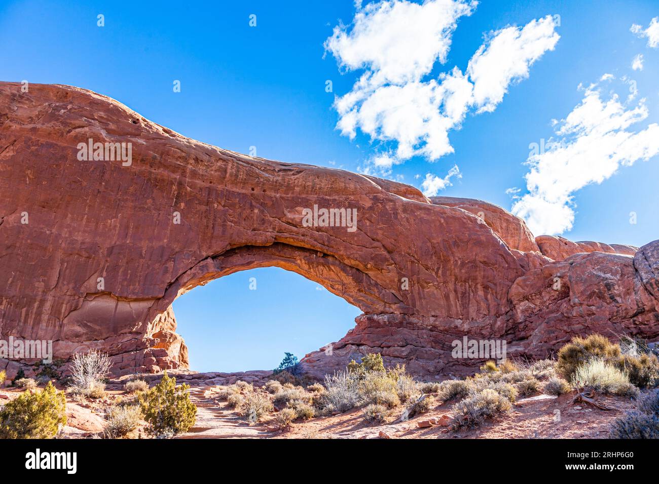 Picture of North Window Arch in the Arches National Park in Utah Stock ...