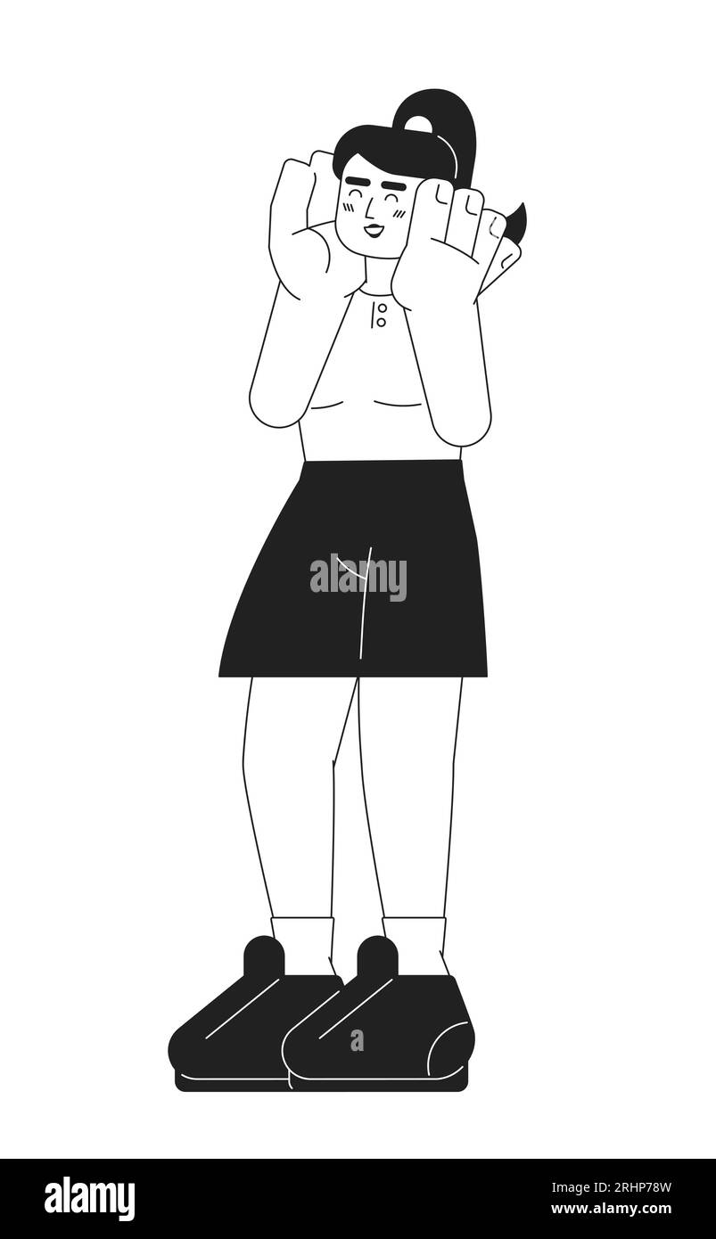 Lady delighted Stock Vector Images - Alamy