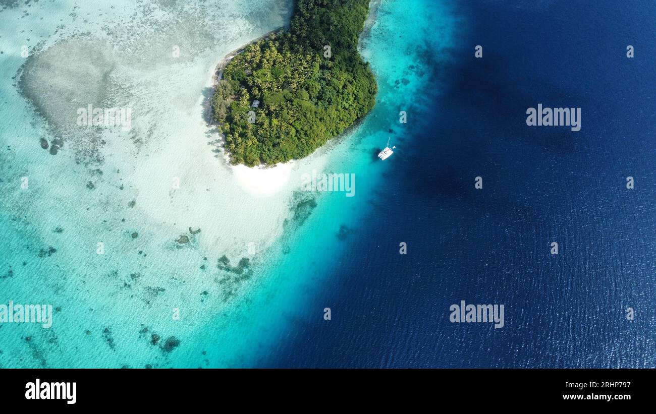 Aerial views of different islands in the Kingdom of Tonga Stock Photo ...