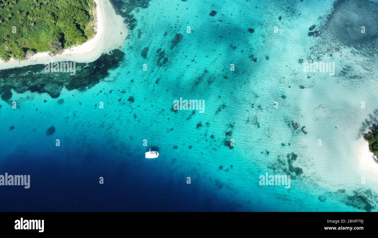 Aerial views of different islands in the Kingdom of Tonga Stock Photo ...