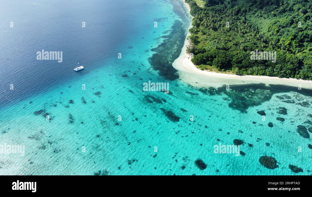Aerial views of different islands in the Kingdom of Tonga Stock Photo ...