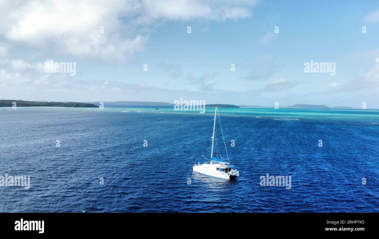 Aerial views of different islands in the Kingdom of Tonga Stock Photo ...