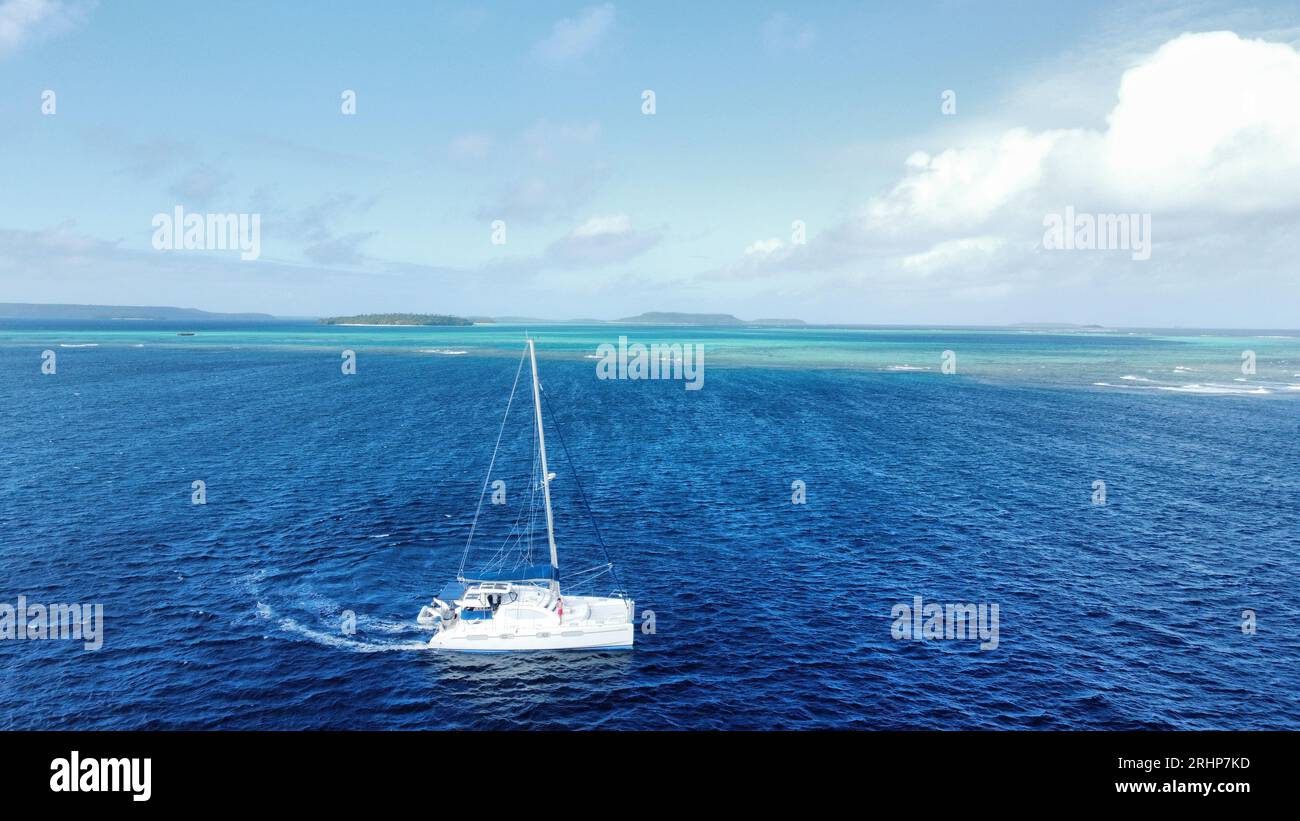 Aerial views of different islands in the Kingdom of Tonga Stock Photo ...