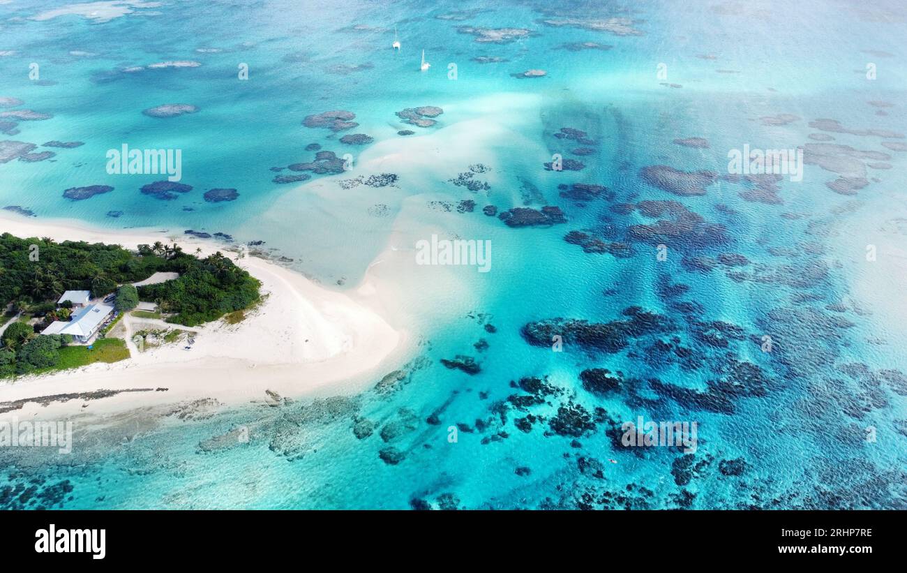 Aerial views of different islands in the Kingdom of Tonga Stock Photo ...