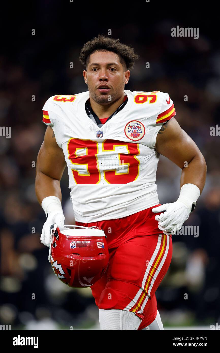 Kansas City Chiefs defensive tackle Matt Dickerson (93) before an NFL ...